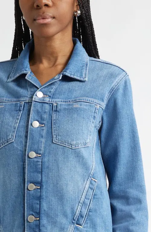 L'Agence Classic Denim Trucker Jacket - Getty