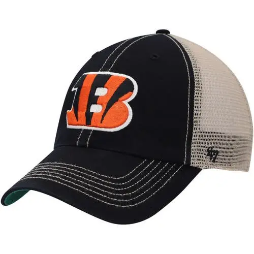 '47 Natural Cincinnati Bengals Trawler Trucker Clean Up Snapback Hat