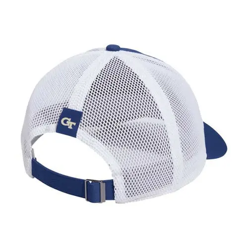 Adidas Georgia Tech Yellow Jackets Mascot Block Letter Slouch Trucker Cap - Navy