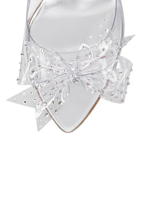 CHRISTIAN LOUBOUTIN Aqua Embellished Slide Sandals