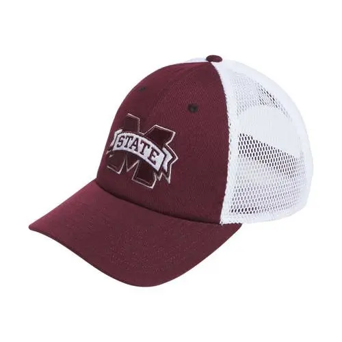 Adidas Mississippi State Bulldogs Mascot Trucker Cap - Maroon