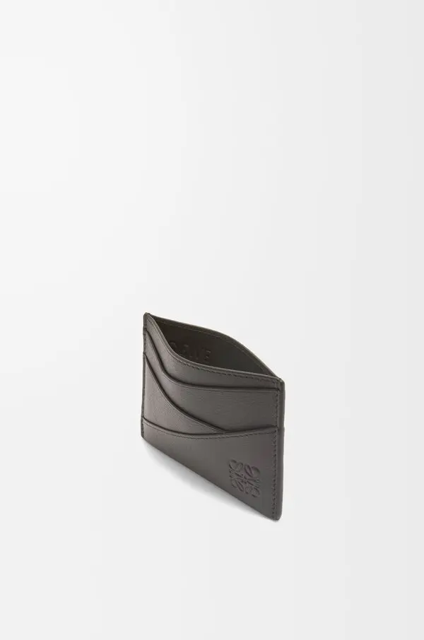 Loewe Puzzle Plain Cardholder In Classic Leather Skin - Dark Grey