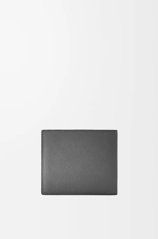 Loewe Bifold Coin Wallet In Soft Grained Leather Skin - Anthracite
