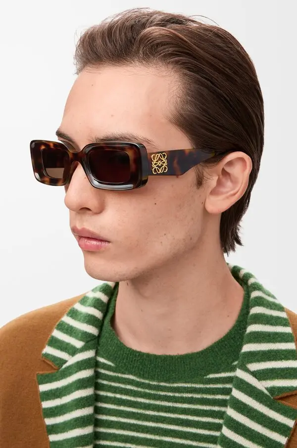 Loewe Rectangular Sunglasses - Havana