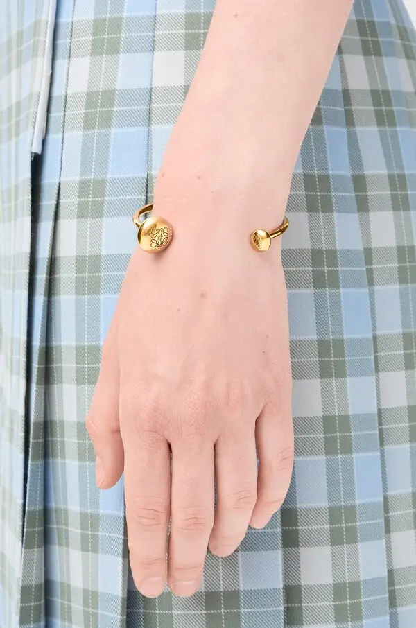 Loewe Anagram Pebble Cuff - Gold