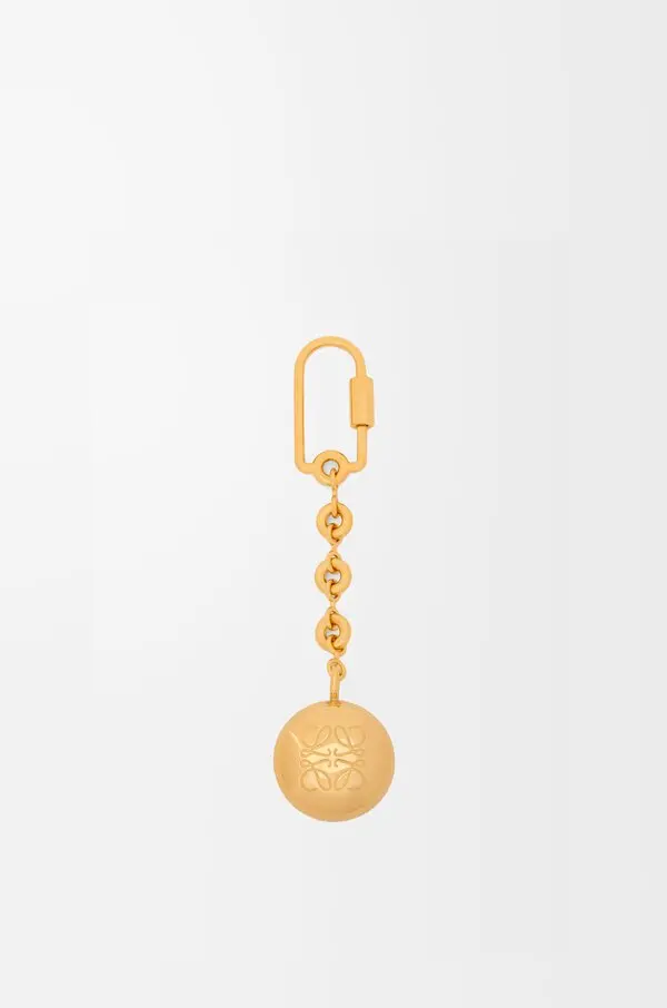Loewe Pebble Keyring - Gold