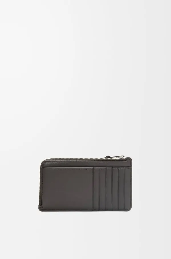 Loewe Puzzle Long Coin Cardholder In Classic Leather Skin - Dark Grey