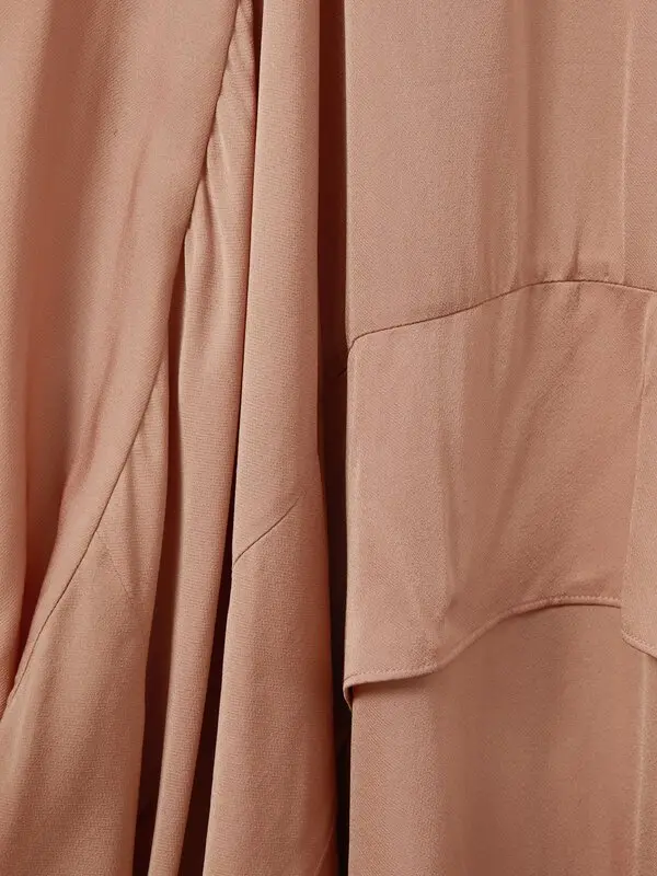 REISS Demi Viscose Asymmetric Midi Dress