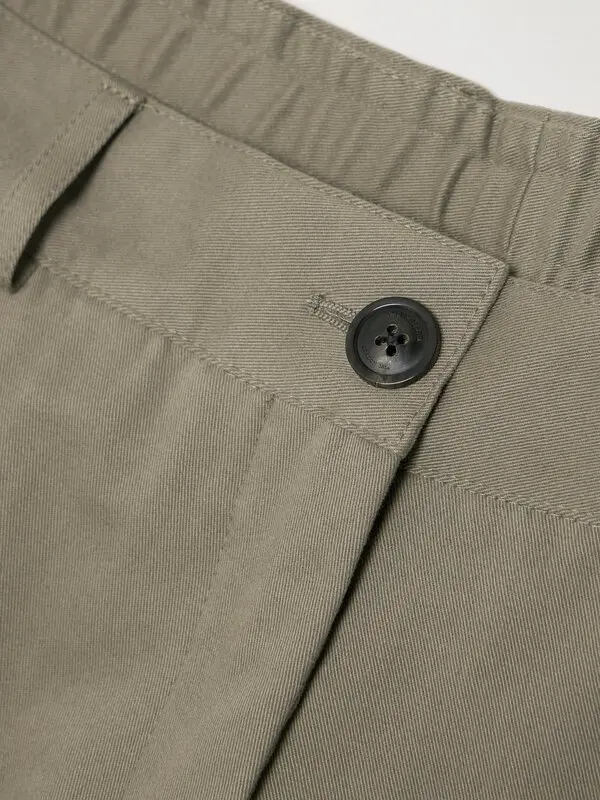 Purdey Cotton-blend Twill Straight-leg Trousers - Green