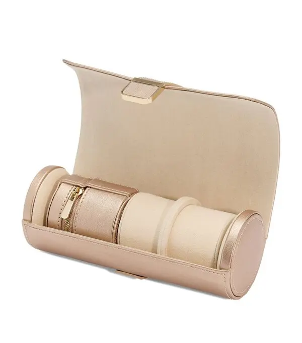 Wolf Leather Palermo Watch And Jewellery Roll