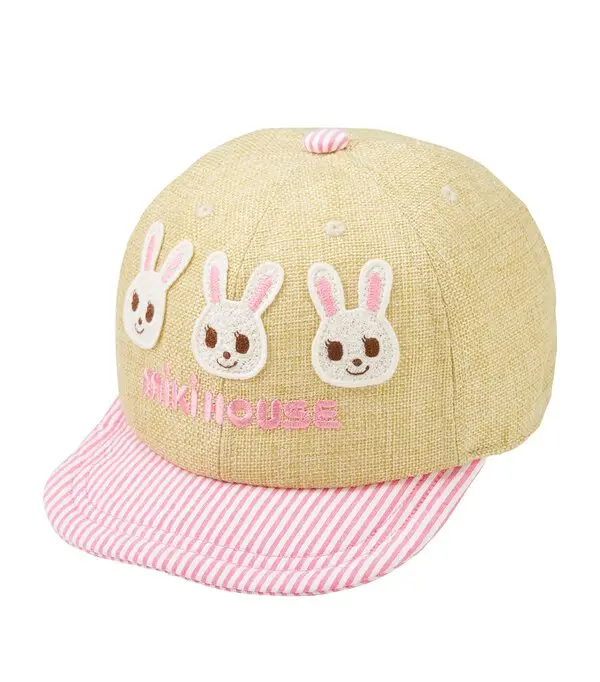 MIKI HOUSE Cotton Cap - Pink