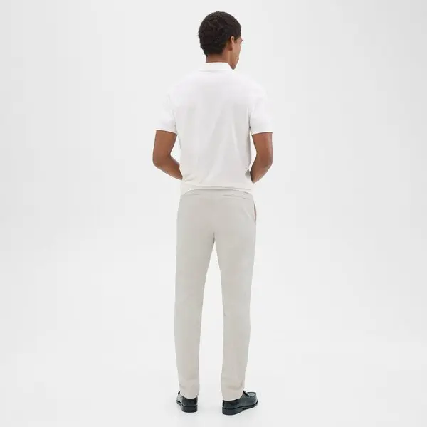 Theory Classic-fit Pant In Organic Cotton - Limestone