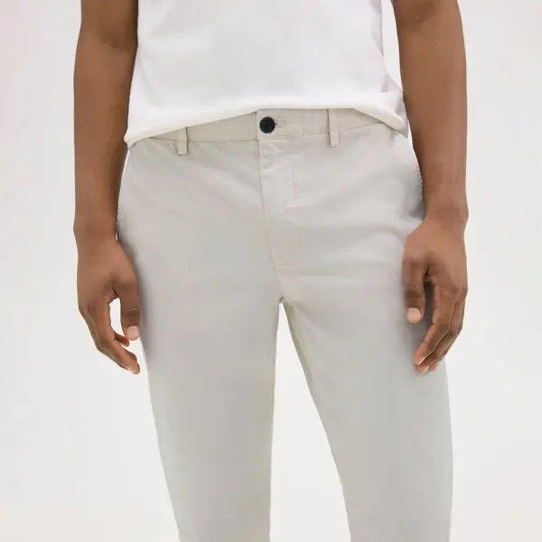 Theory Classic-fit Pant In Organic Cotton - Limestone
