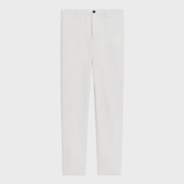 Theory Classic-fit Pant In Organic Cotton - White