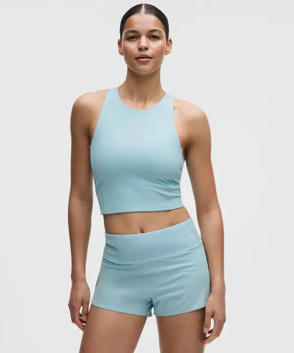 Lululemon Swift Speed Cropped Tank Top - Foam Cloud