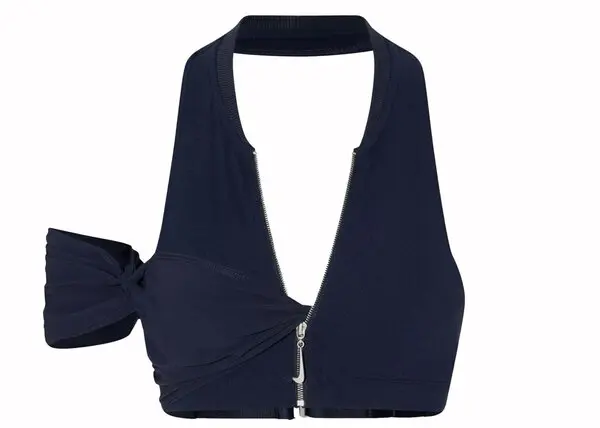 Jacquemus X Nike Le Haut Drape Top - Dark Obsidian