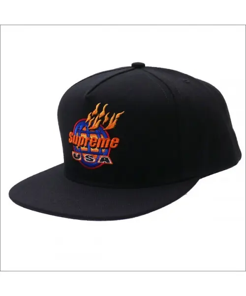 Supreme Fire 5-panel Cap - Black