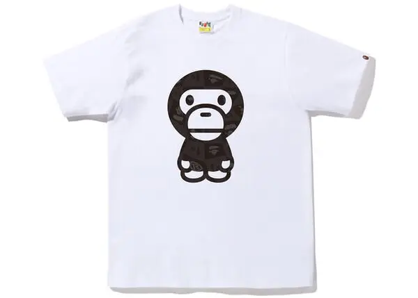 A BATHING APE Distortion Big Baby Milo Tee Shirt