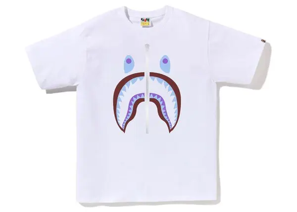 A BATHING APE Colors Shark Tee Shirt