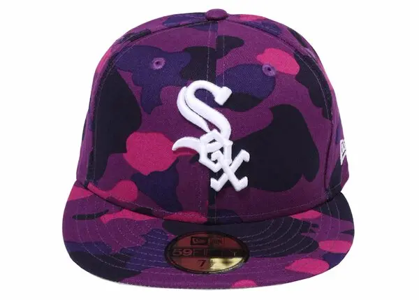 BAPE X Mlb New Era White Sox 59fifty Fitted Cap - Purple