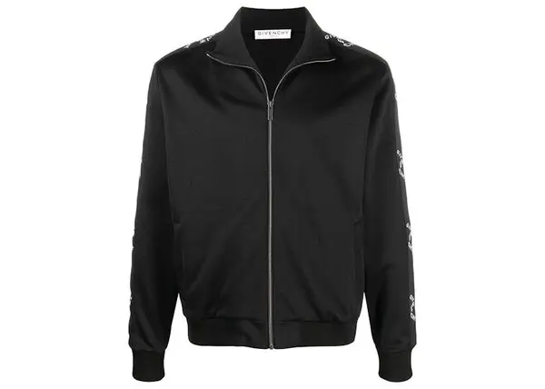 Givenchy Logo Tape Zip-up Track Jacket