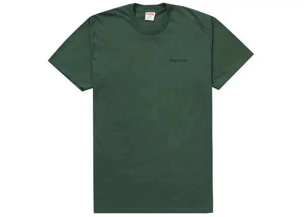Supreme Martin Wong Big Heat Tee Shirt - Dark Green
