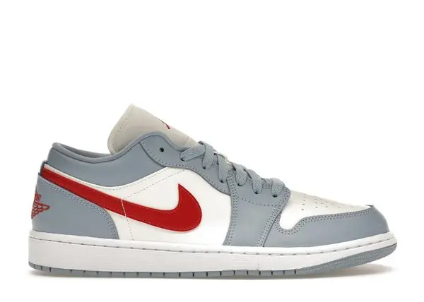 JORDAN 1 Low Sneakers - Sail/blue Grey/white