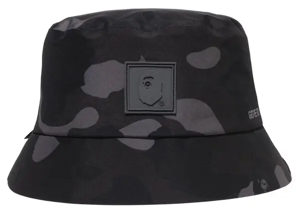 BAPE Gore-tex Camo Bucket Hat - Black