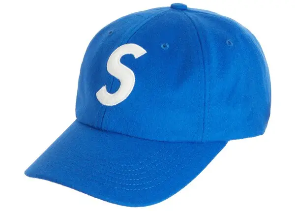 Supreme Wool S Logo 6 Panel Cap - Blue