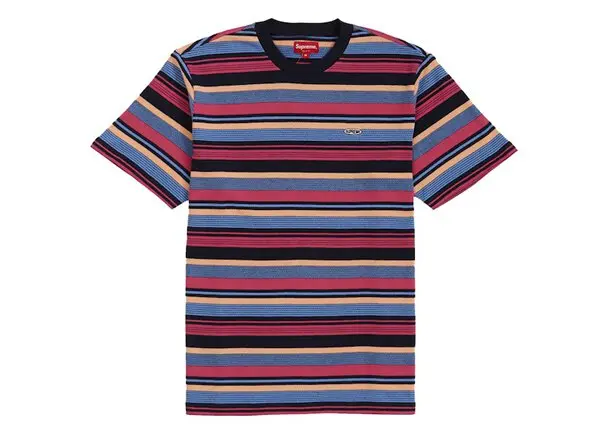 Supreme Stripe Short Sleeve Top - Navy Blue