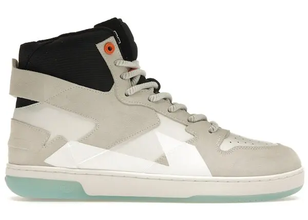 NOTWOWAYS Koyri High-top Sneakers - Pure White/exuberance/ntw Orange