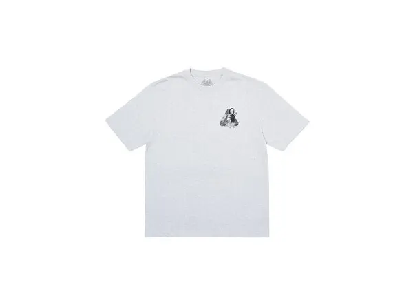 PALACE U Figure T-shirt - Grey Marl