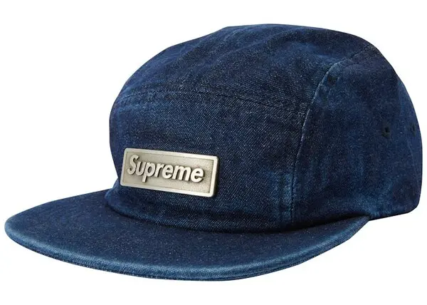 Supreme Metal Plate Camp Cap - Blue