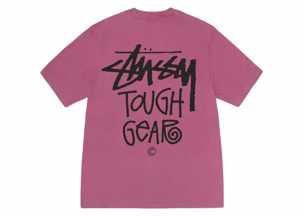 StÜssy Tough Gear Tee Shirt - Berry