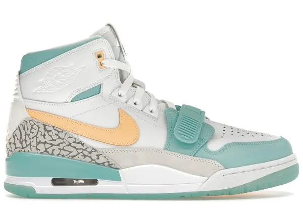JORDAN Legacy 312 Guo Ailun High-top Sneakers - White/teal Nebula
