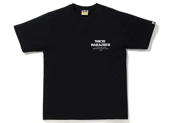 A BATHING APE Abc Camo Daruma Tee Shirt - Black/green