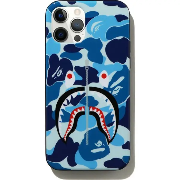 A BATHING APE Abc Camo Shark Iphone 12/12 Pro Case - Blue