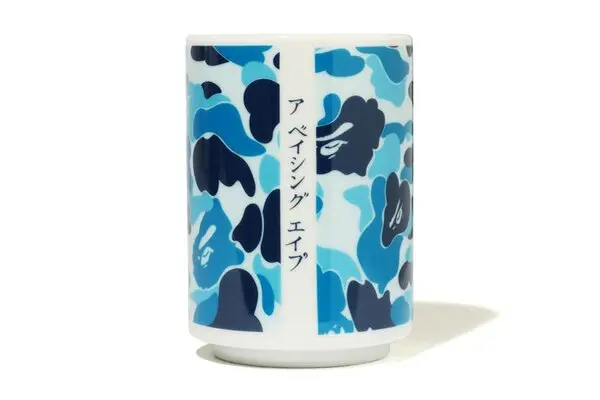 A BATHING APE Abc Camo Japanese Tea Cup - Blue