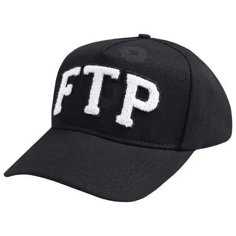 FTP Bullet Hole 5-panel Cap - Black