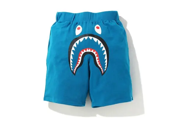 A BATHING APE Shark Wide Sweatshort - Blue
