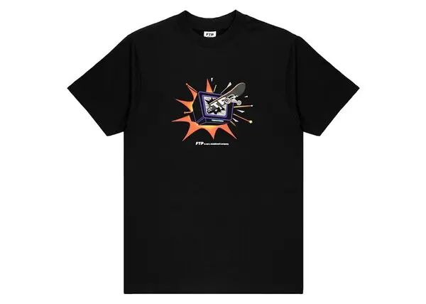 FTP Tv Guide Tee Shirt - Black