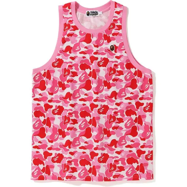 A BATHING APE Abc One Point Tank Top - Pink