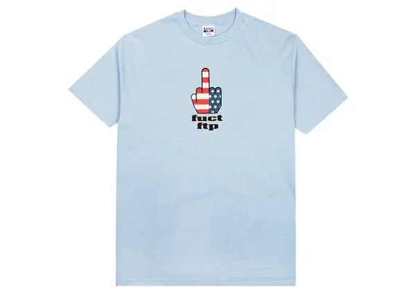 FTP X Fuct Ftw Finger Tee Shirt - Powder Blue
