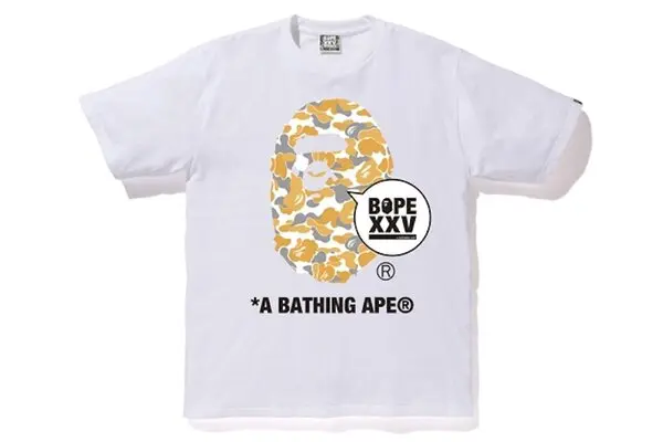 A BATHING APE Store Fukuoka Xxv Ape Head Tee Shirt - White