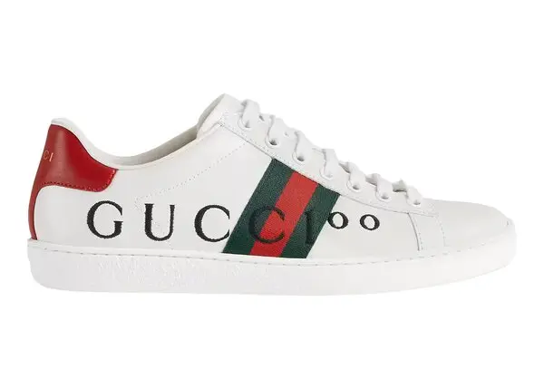 Gucci Ace 100 Sneakers - White/green/red