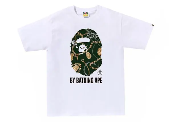A BATHING APE Jewels Bathing Ape Tee Shirt - White