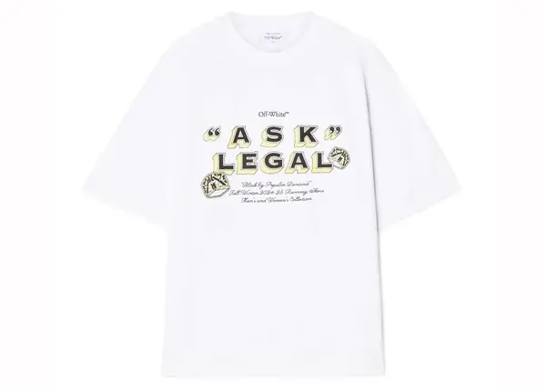 Off-White Off Ask Legal Show Tee Shirt