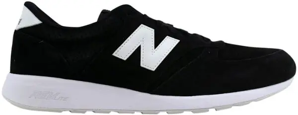 NEW BALANCE 420 Reengineered Suede Sneakers - Black/white