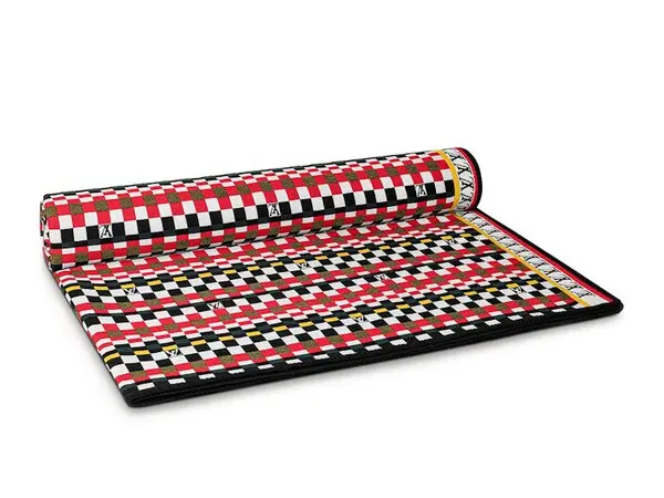 LOUIS VUITTON Damier Checks Blanket - Red/white/black