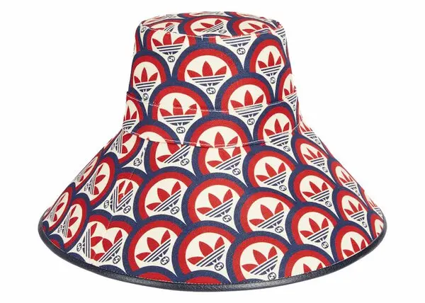 Gucci X Adidas Wide Brim Hat - Red/blue